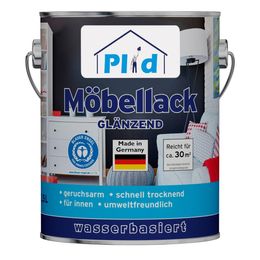 plid Premium Möbellack Weisslack Türenlack Holzlack Spielzeugfarbe Weiß - Glänzend