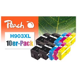 Peach 10er-Pack Tintenpatr. ersetzt HP No. 903XL
