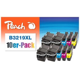 Peach 10er-Pack Tintenpatronen ersetzt Brother LC-3219XL