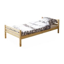 Ticaa Einzelbett "Nadine" Kiefer massiv natur 90x200