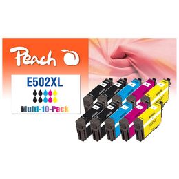 Peach 10er-Pack Tintenpatr., ersetzt Epson No. 502XL