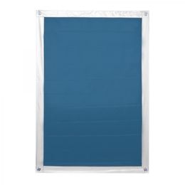 LICHTBLICK Dachfenster Sonnenschutz Haftfix, ohne Bohren, Blau, 94 cm x 118,9 cm (B x L)