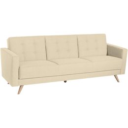 Max Winzer Julian Sofa 3-Sitzer mit Bettfunktion beige