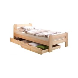 Ticaa Einzelbett "Bert" 90x200 Natur