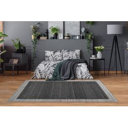 Kayoom Jacquard-Teppich Phoenix 310 Anthrazit / Grau