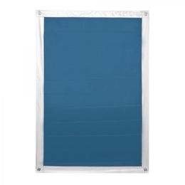 LICHTBLICK Dachfenster Sonnenschutz Haftfix, ohne Bohren, Blau, 59 cm x 118,9 cm (B x L)