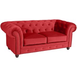 Max Winzer Orleans Sofa 2-Sitzer rot