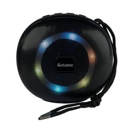 FONTASTIC Drahtloser Lautsprecher Limboso schwarz LED Lichtshow, FM Radio, TWS, Karten Slot USB Port