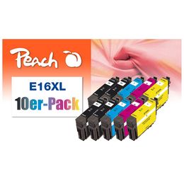 Peach 10er-Pack Tintenpatr., ersetzt Epson No. 16XL