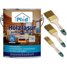 plid Premium Holzlasur Holzschutzlasur Holzschutz Lasurpinsel Teak