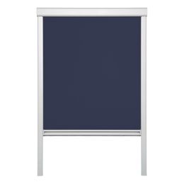 LICHTBLICK Dachfensterrollo Skylight, Thermo, Verdunkelung - Blau, 49,3 x 94,0 cm (F06) (B x L)