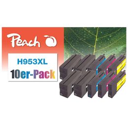 Peach 10er-Pack Tintenpatr. ersetzt HP No. 953XL