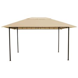 Grasekamp Antikpavillon Amalfi Flex 3 x 4 m Beige Gartenpavillon Partyzelt