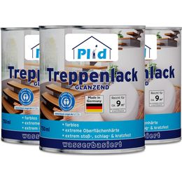 plid Premium Treppenlack Treppensiegel Klarlack Farblos Seidenglänzend Farblos - Glänzend