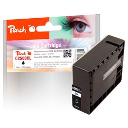 Peach Tintenpatrone schwarz ersetzt Canon PGI-2500XLBK