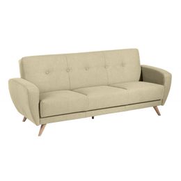 Max Winzer Jerry Sofa 3-Sitzer mit Bettfunktion beige