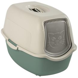 Rotho Babydesign Rotho MyPet Eco Bailey Katzentoilette mit Deckel und Aktivkohlefilter, grün/weiss (recycelt)