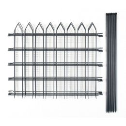 Powertec Garden Zaun-4er Set, ca. 1000 x 800 mm - Grau, 21FS03