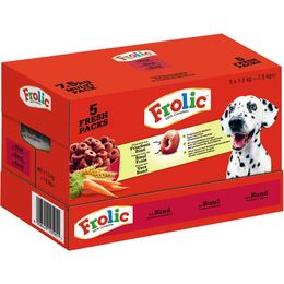 Frolic™ Beutel mit Rind, Karotten und Getreide 7,5kg Multipack (5x1,5KG)
