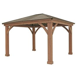 50NRTH Westmann Premium Holzpavillon Devon 12x14 natur