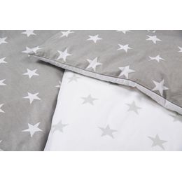 Roba Bettwäsche 2-tlg 'Little Stars', 100x135 cm, 100% Baumwolle, Decken-& Kissenbezug