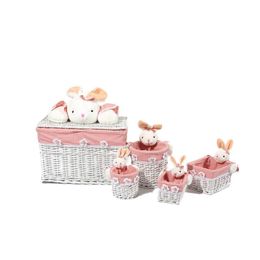 Kayoom Korb-Set Bunny 201 Pink / Weiß