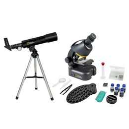 BRESSER National Geographic® Kompakt Teleskop + Mikroskop mit Smartphonehalterung