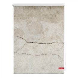 LICHTBLICK Rollo Klemmfix, ohne Bohren, blickdicht, Beton - Grau, 120 x 150 cm (B x L)