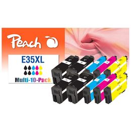 Peach 10er-Pack Tintenpatr., ersetzt Epson No. 35XL