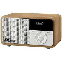 Sangean DDR-7X Tischradio DAB+, UKW AUX, Bluetooth® Tastensperre, wiederaufladbar Holz (hell)