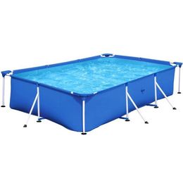 Bestway Frame Pool STEEL PRO eckig 300 x 201 x 66 cm blau