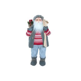 Expo-Börse Weihnachtsmann 60 cm mit Brille Skier & Sack Santa Claus