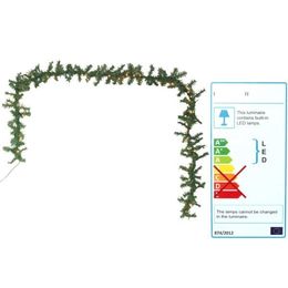 Expo-Börse LED Tannengirlande 270 cm Kunstgirlande für innen und außen