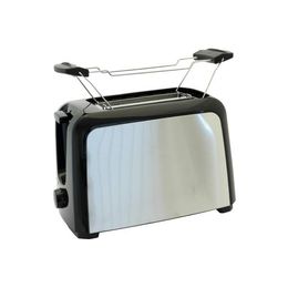 Expo-Börse Deski Toaster mit Aufsatz 750 Watt Edelstahl Schwarz
