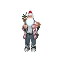 Expo-Börse Dekofigur Weihnachtsmann 40 cm mit Schild, Laterne & Sack