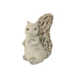 Expo-Börse Steinfigur Eichhörnchen 30 cm stehend Deko Gartenfigur Polystone Steinoptik