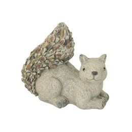 Expo-Börse Steinfigur Eichhörnchen 31 cm liegend Deko Gartenfigur Polystone Steinoptik