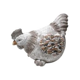 KYNAST GARDEN Deko Gartenfigur Henne 31cm Echte Handarbeit Steinoptik Huhn