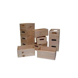 Holz Kiste Allzweck Box 12-Stück Kiefer 30x20x14 cm KYNAST