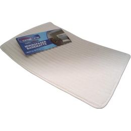 POSTEN BÖRSE Mikrofaser Badematte Weiss 50 x 70 cm Badezimmerteppich