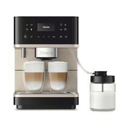 Miele CM 6360 MilkPerfection Kaffeevollautomat Obsidianschwarz/CleanSteelMetallic