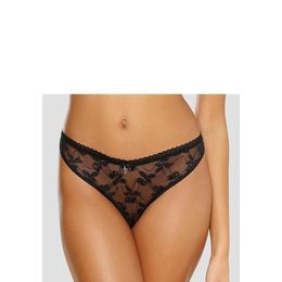 Petite Fleur Gold String-Ouvert schwarz Gr. 32/34 für Damen. Figurbetont