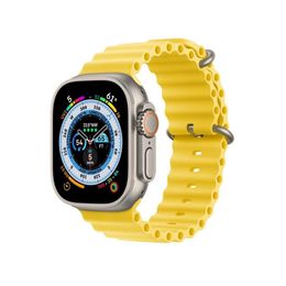 Apple Watch Ultra GPS + Cellular 49mm Titanium Case with Yellow Ocean Band