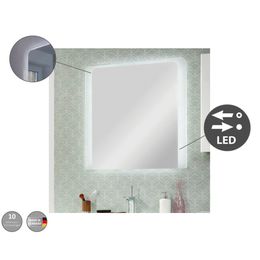 Fackelmann Badspiegel Spiegelelement MI 100 (1-St), Badmöbel LED, silberfarben