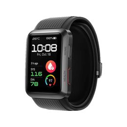 Huawei Watch D Smartwatch Aluminium Fluorelastomer, Breite des Bands 30 mm, Länge: Größe L: ca. 133 mm langes Band, Länge der M: 118 Schwarz