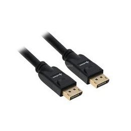 Sharkoon Kabel Displayport 1.3 (Stecker > Stecker) 4K schwarz, 2 Meter