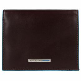 Piquadro Blue Square Geldbörse Leder 11 cm mahogany