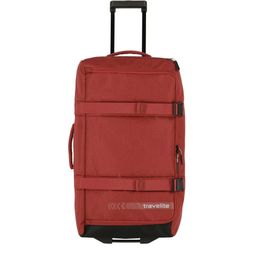 Travelite Reisetasche Kick Off L, 68 cm, Duffle Bag Reisegepäck Sporttasche Reisebag mit Trolleyfunktion, rot