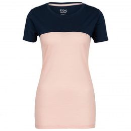 Stoic - Women's MerinoMesh150 BensjonSt. II T-Shirt - Merinoshirt Gr 34 rosa