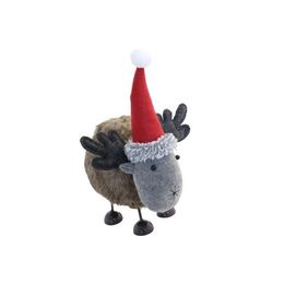 Expo-Börse Weihnacht Deko Schaf Jens wackelnd 35 cm braun mit Mütze